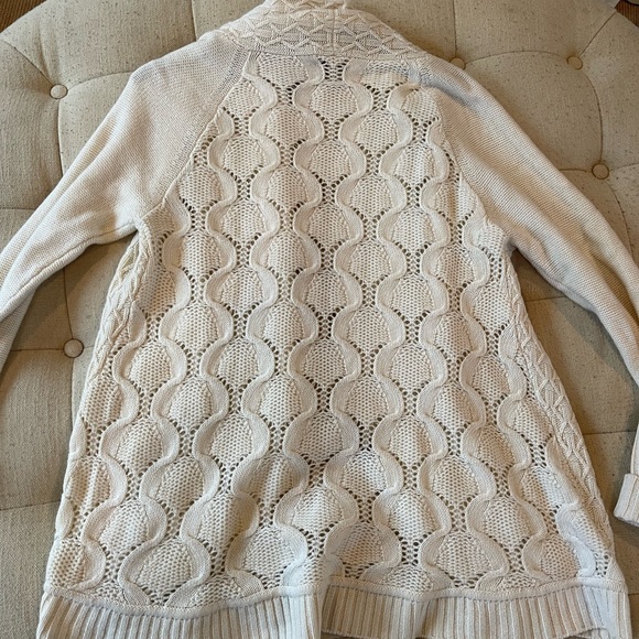 Kinross | Sweaters | Kinross Cream Color Open Cardigan Cashmere Sweater ...
